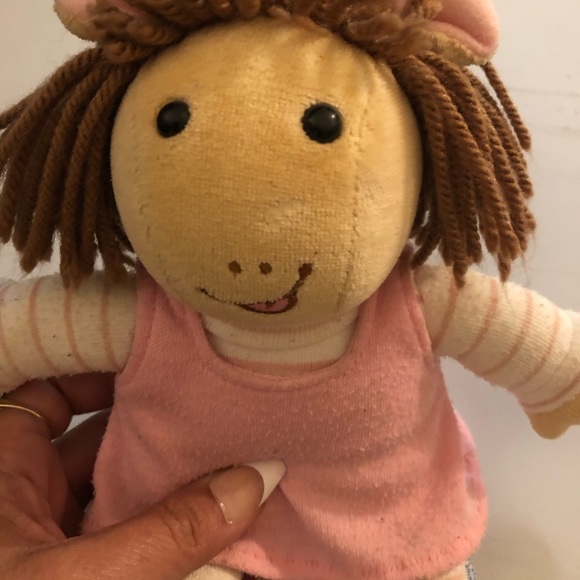 Toys | Vintage Dw Arthurs Sister Plush 14 Eden Pbs Kids Doll Pink Dress ...